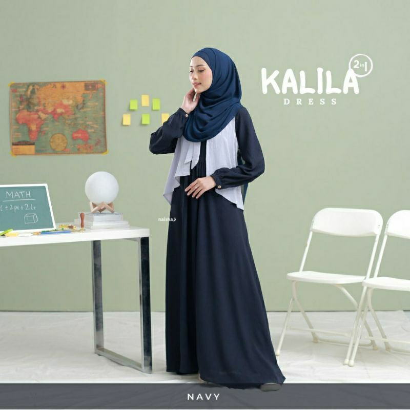 Jual Kalila Dress By Naisha/ Gamis Kalila/Kalila By Naisha Hijrah Gamis ...