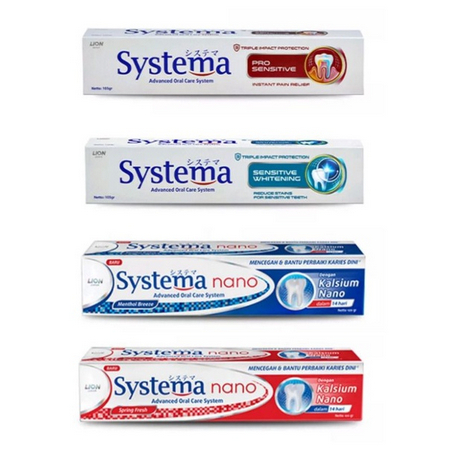 Jual Systema Pasta Gigi Nano 190gr /Pro Sensitive 105gr /Sensitive ...