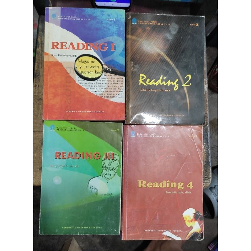 Jual Buku Reading 1,2,3,4 (universitas terbuka) original | Shopee Indonesia