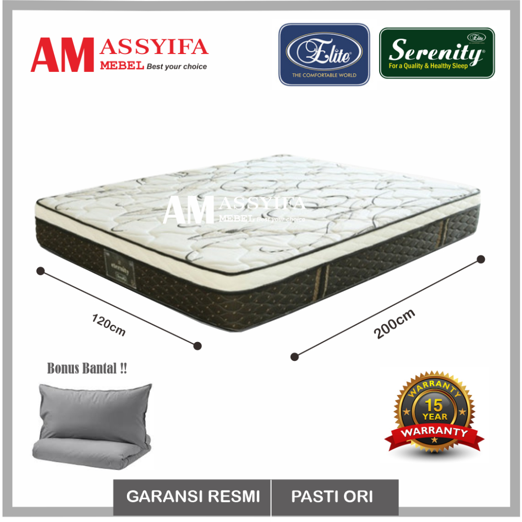 Jual SPRINGBED SERENITY ETERNITY GARANSI RESMI | Shopee Indonesia