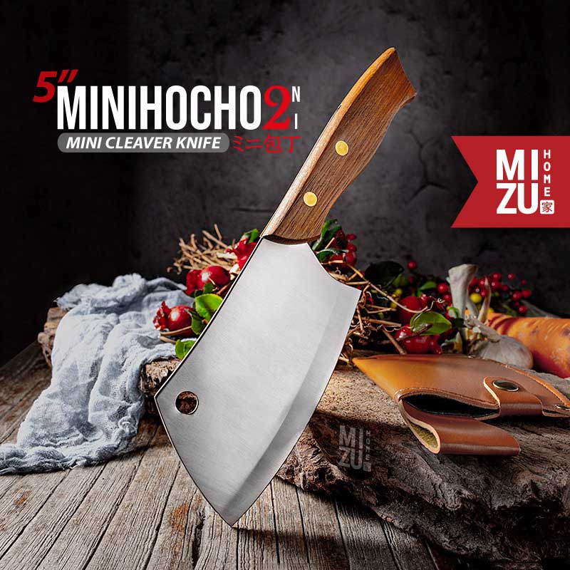 Jual MIZU MINIHOCHO-NI 5" Mini Cleaver Knife Chinese Butcher Knife ...