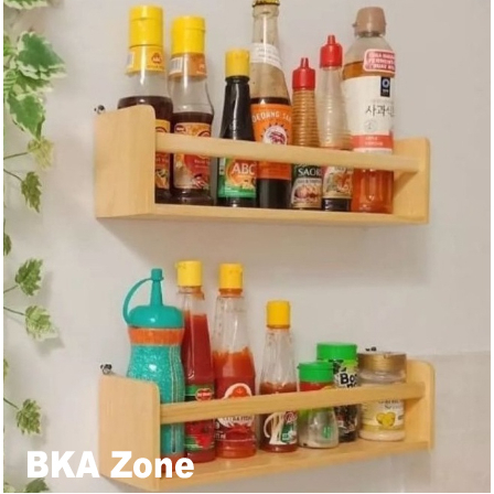 Jual Rak Kayu Serbaguna Rak Bumbu Botol Toples Mini Rak Kayu Jati ...