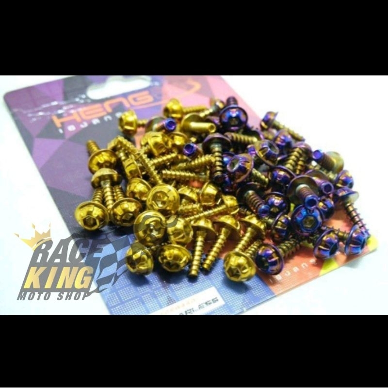 Jual Baut Body Variasi HENG Baut Probolt HONDA / YAMAHA Universal (1 ...