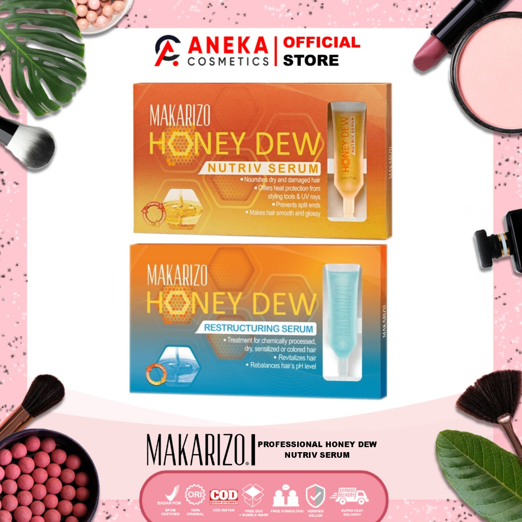 Jual MAKARIZO Professional Honey Dew Nutriv Serum & Honey Dew Restructuring Serum {5x5 ml ...
