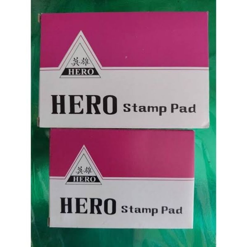 Jual [ 1 LUSIN ] STAMP PAD HERO E2460 KECIL / BANTALAN STEMPEL | Shopee Indonesia