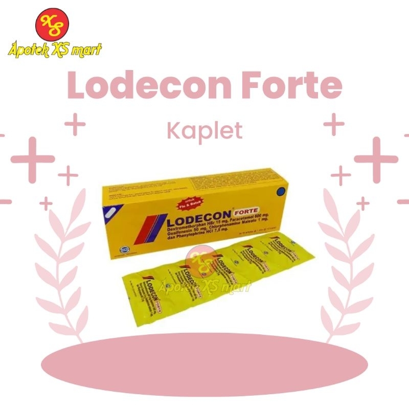 Jual LODECON FORTE - MENGATASI GEJALA FLU PILEK DISERTAI BATUK KERING ...