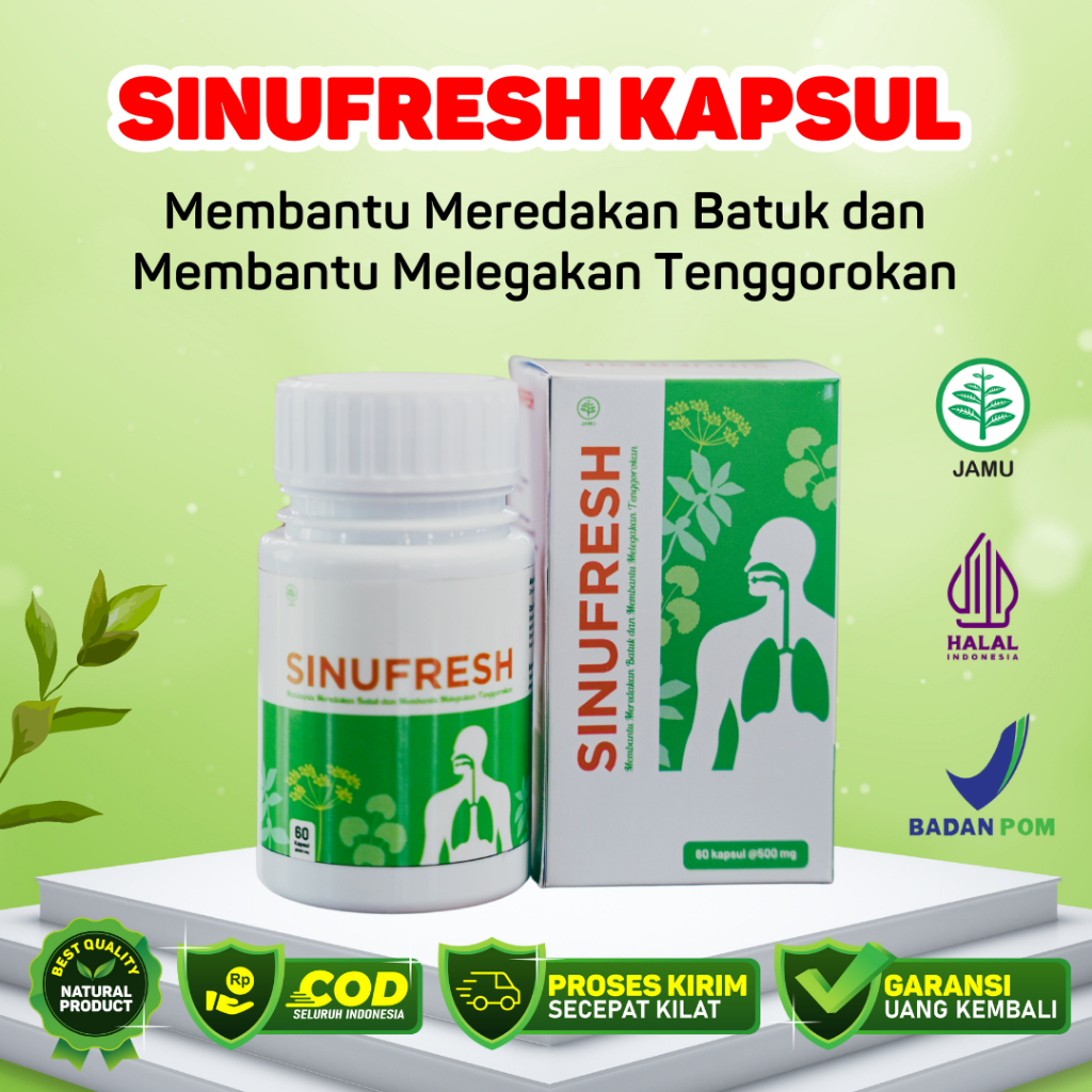 Jual SINUFRESH KAPSUL - Obat Sinusitis Obat Rhintis Obat Bronkitis Obat ...