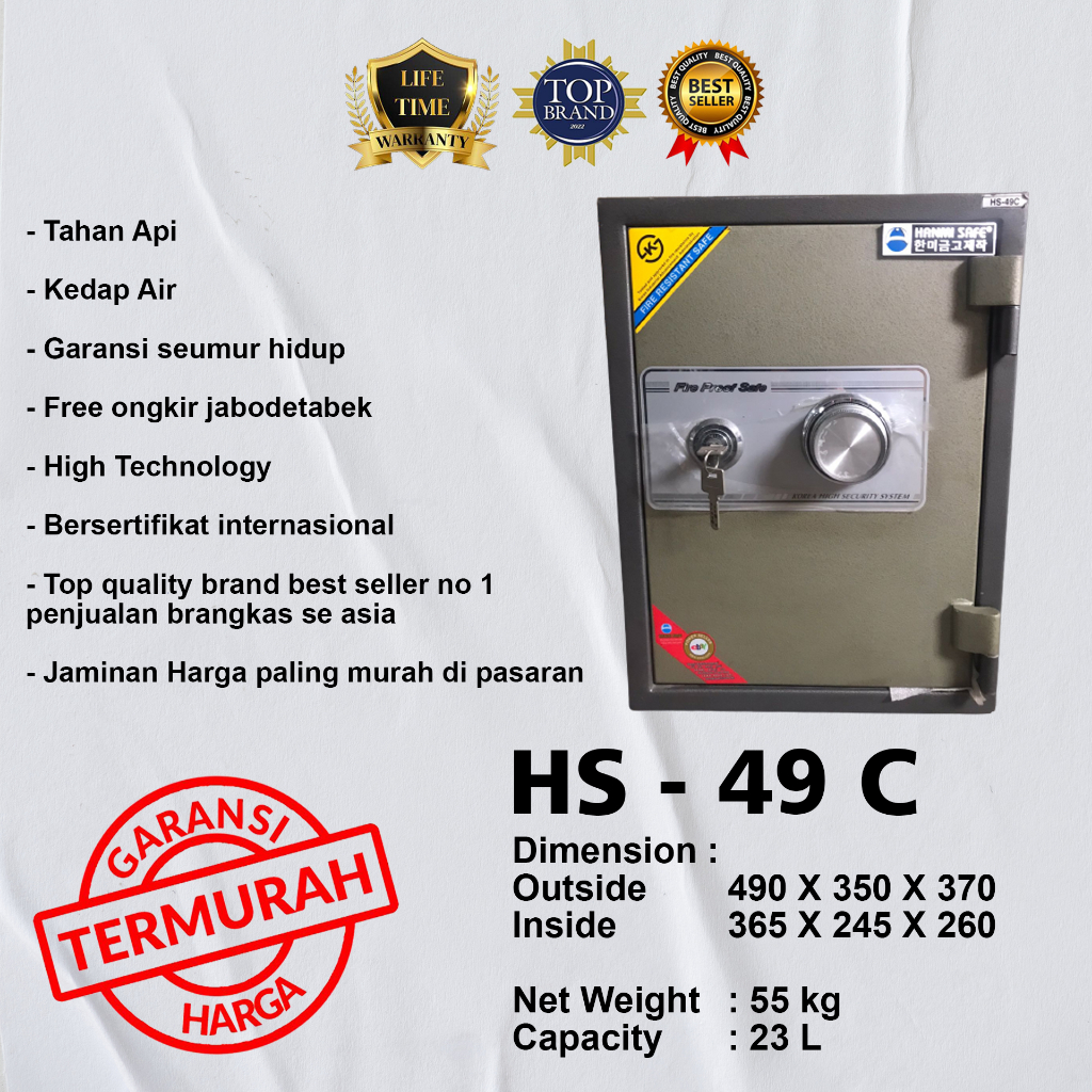 Jual Brankas Murah Hanmi Safe HS 49 C | Shopee Indonesia
