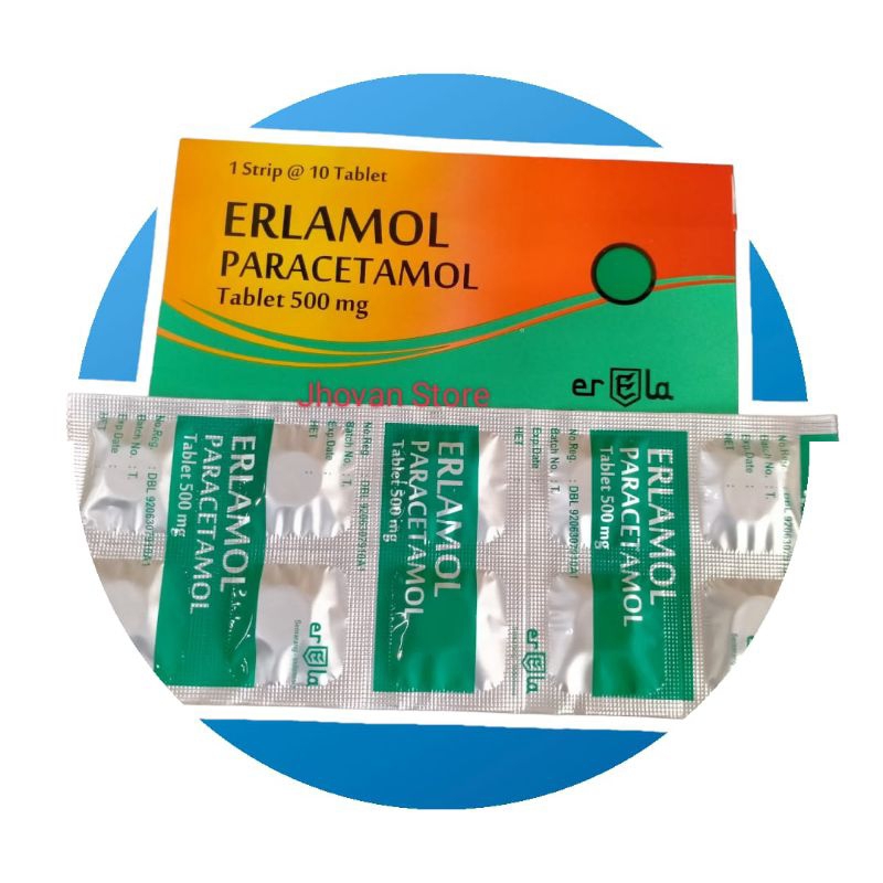 Jual ERLAMOL 10 Tablet ~ untuk meredakan panas & nyeri | Shopee Indonesia