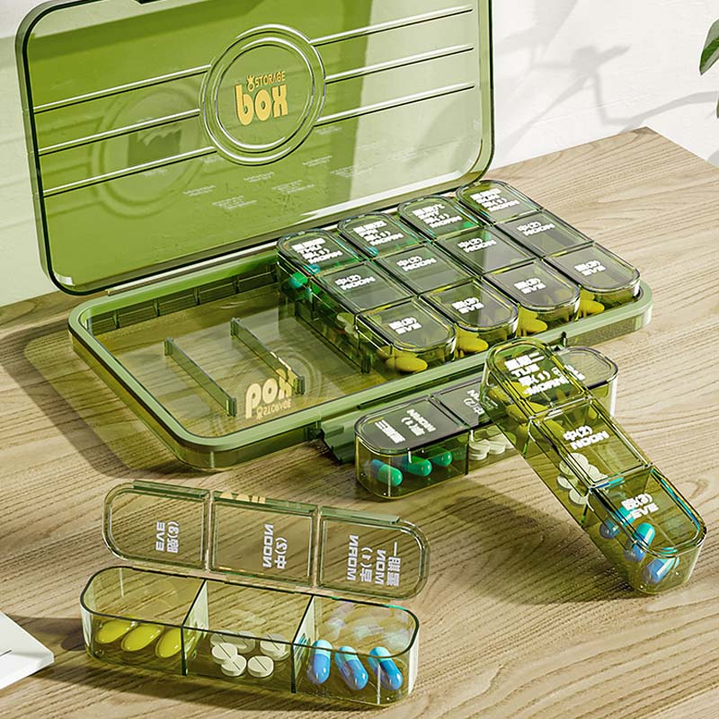 Jual X-Mart Portable Storage Vitamin Box / Obat Pill Box/ Kotak ...