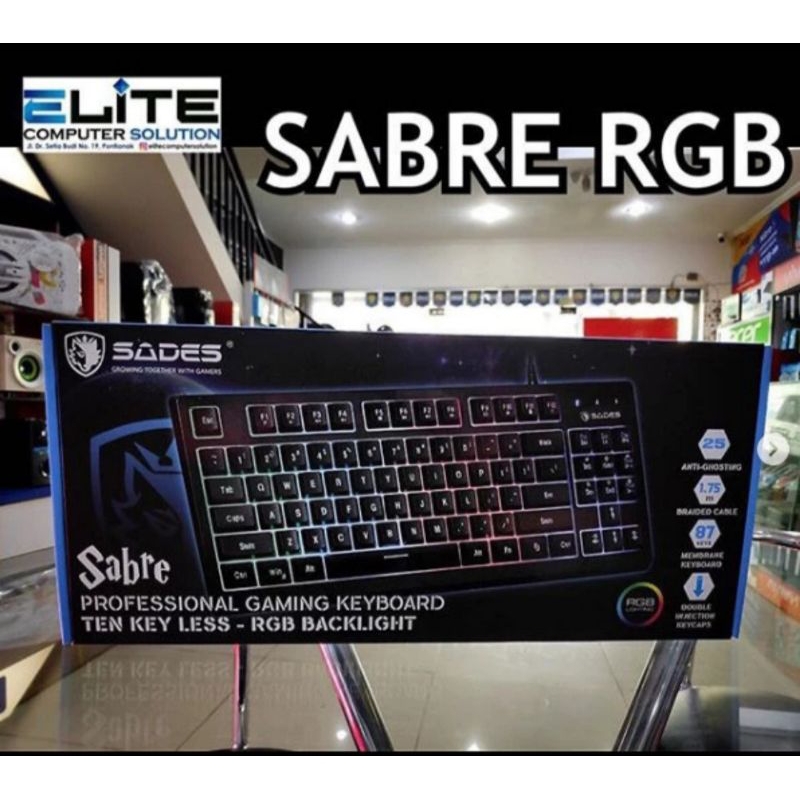 Jual KEYBOARD GAMING SADES TKL SABRE | Shopee Indonesia