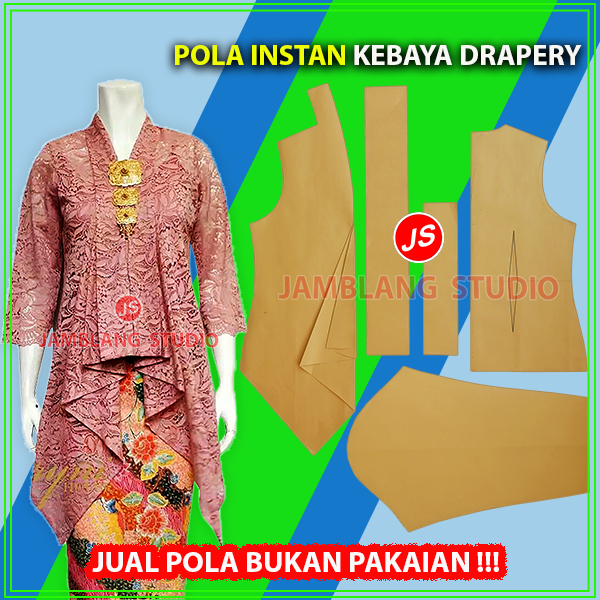 Jual Pola Instan Kebaya Drapery Dewasa is 021 | Shopee Indonesia