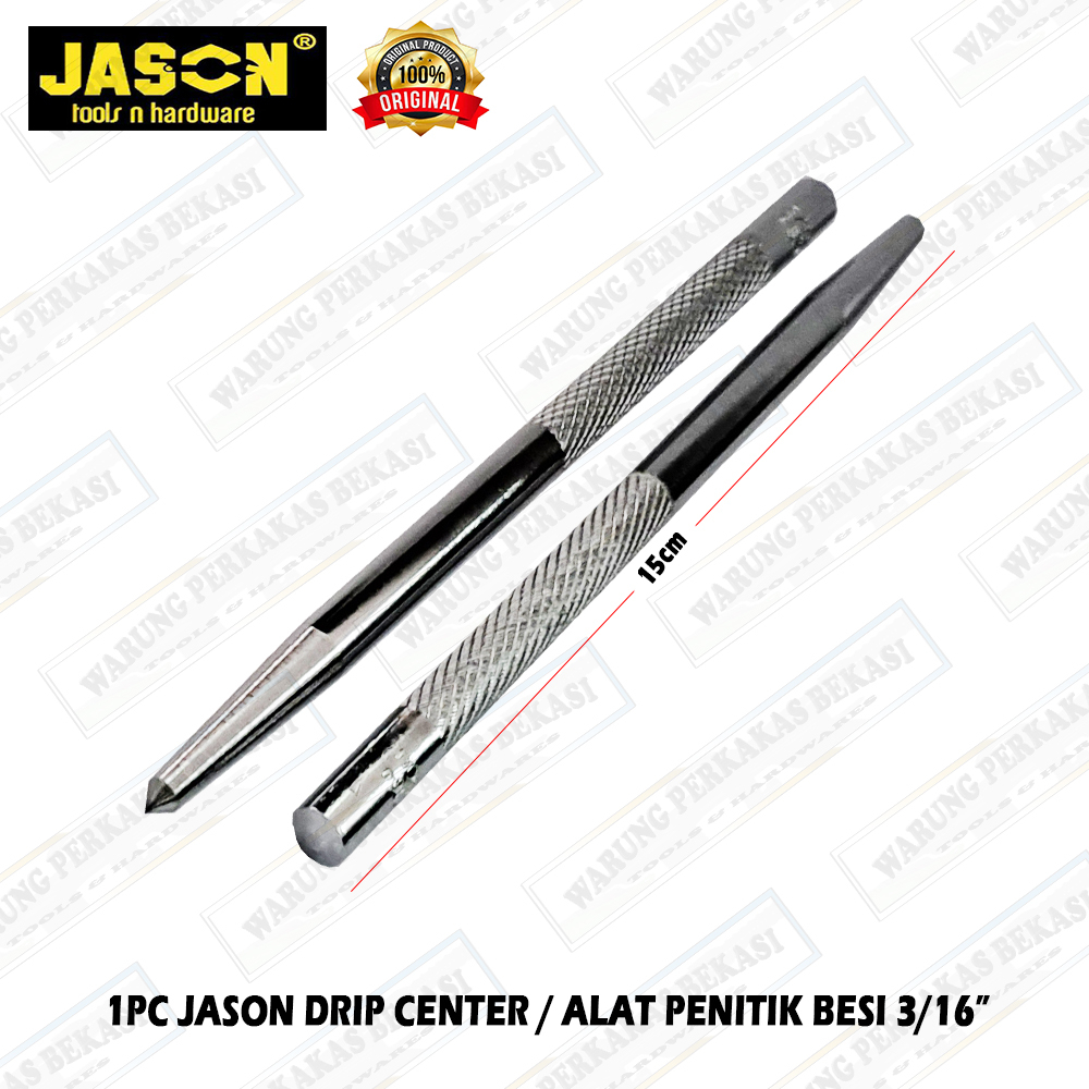 Jual JASON Drip Center Punch Manual 3/16 x 6 Alat Penitik Besi 6 Inchi ...