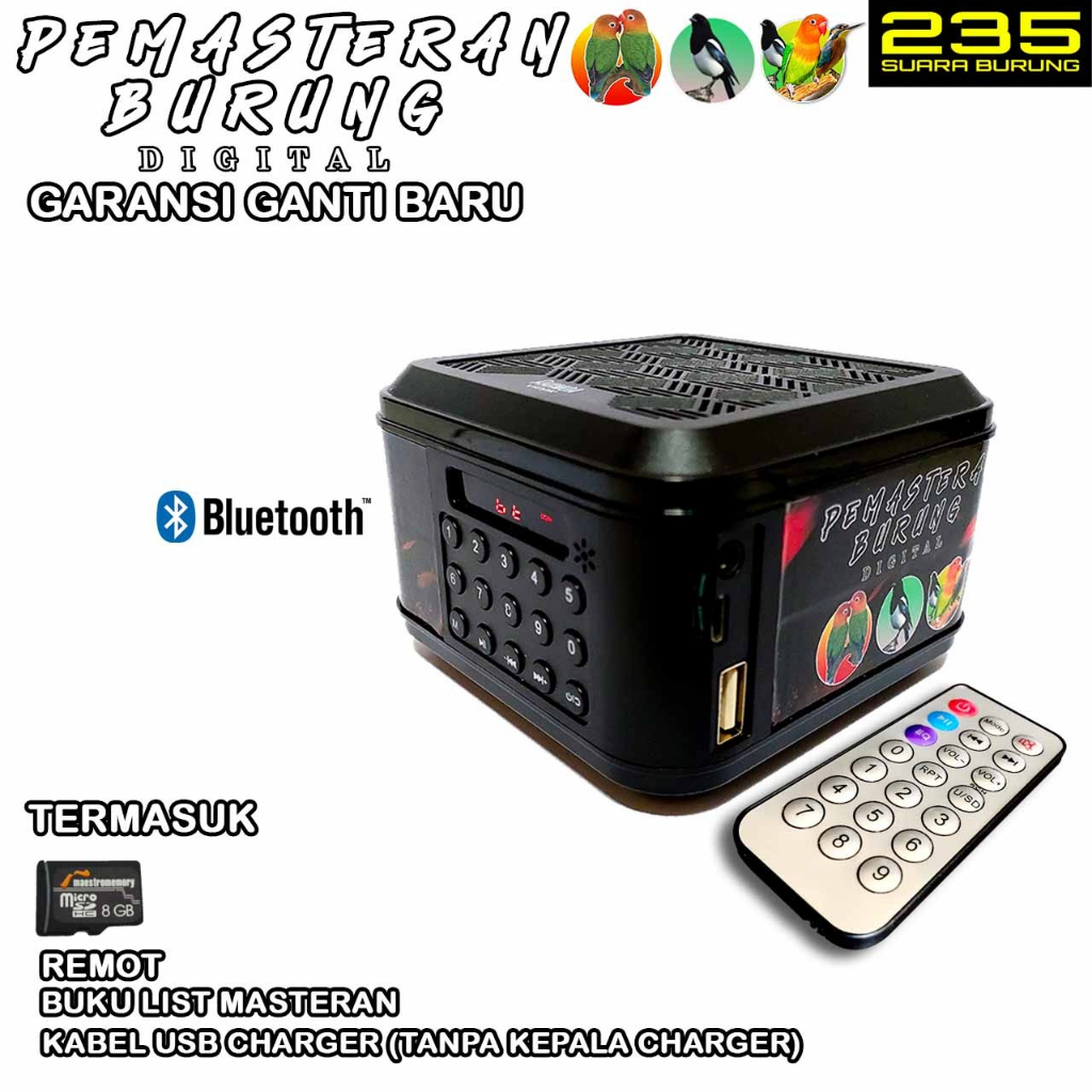 Jual speaker masteran burung lengkap ada 235 isi masteran love bird ...