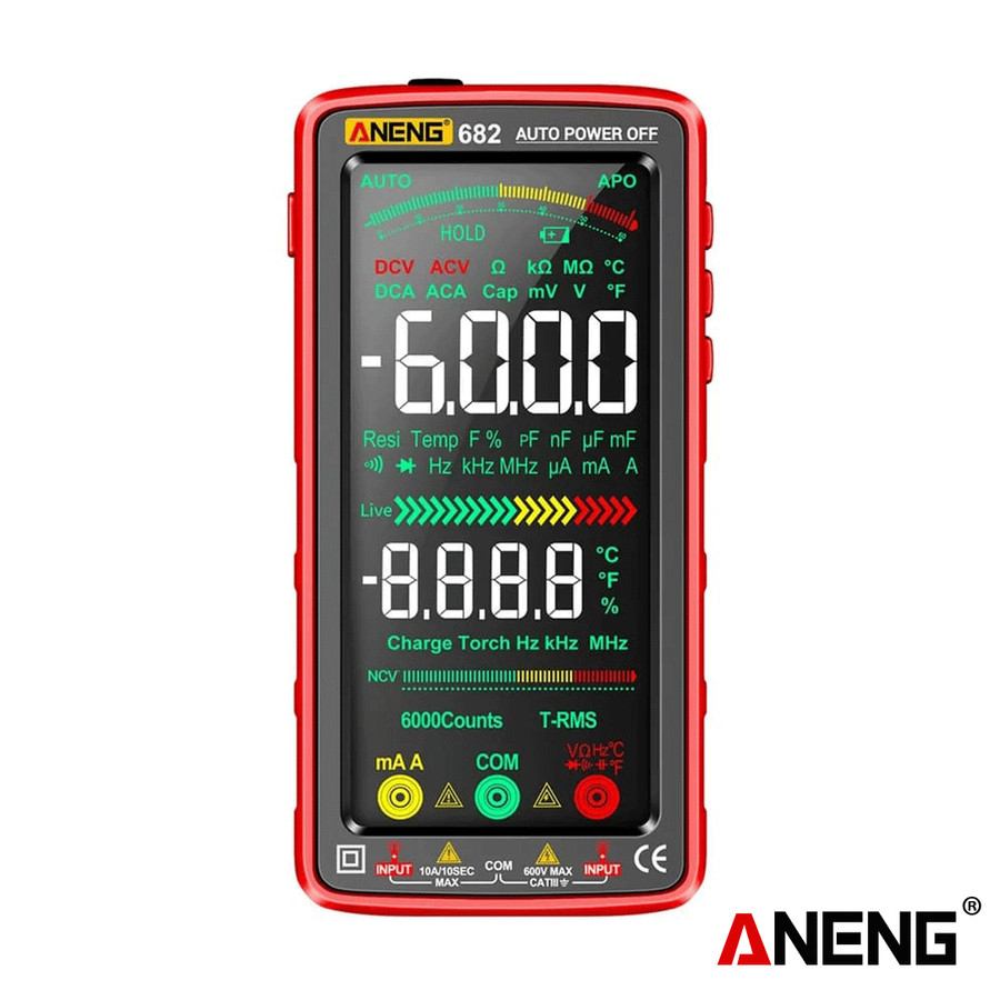 Jual Aneng 682 Smart Digital Multimeter 6000 Counts AC DC Usb Charging ...
