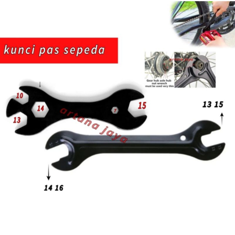 Jual kunci sepeda kunci multifungsi 13/14/15/16 untuk semua sepeda ...