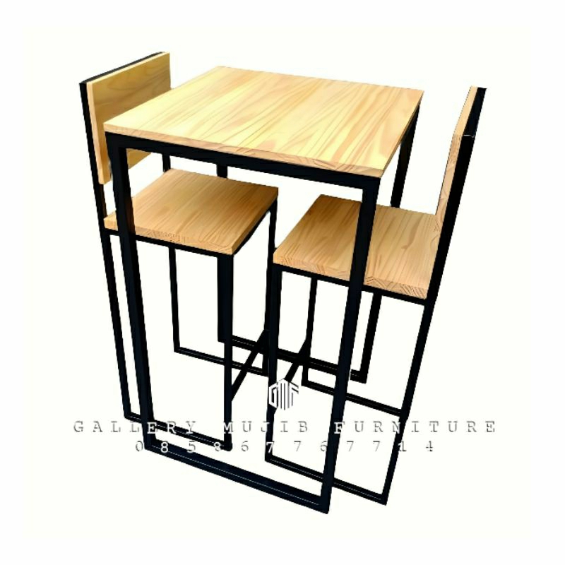 Jual SET MINI BAR - SET MEJA BAR INDUSTRIAL - KURSI BAR BESI | Shopee ...