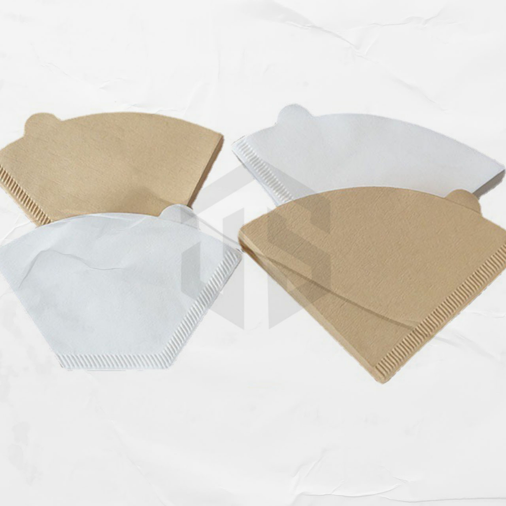 Jual V60 COFFEE FILTER PAPER KERTAS KOPI V60 / FLAT BOTTOM SIZE 01 1-2 ...