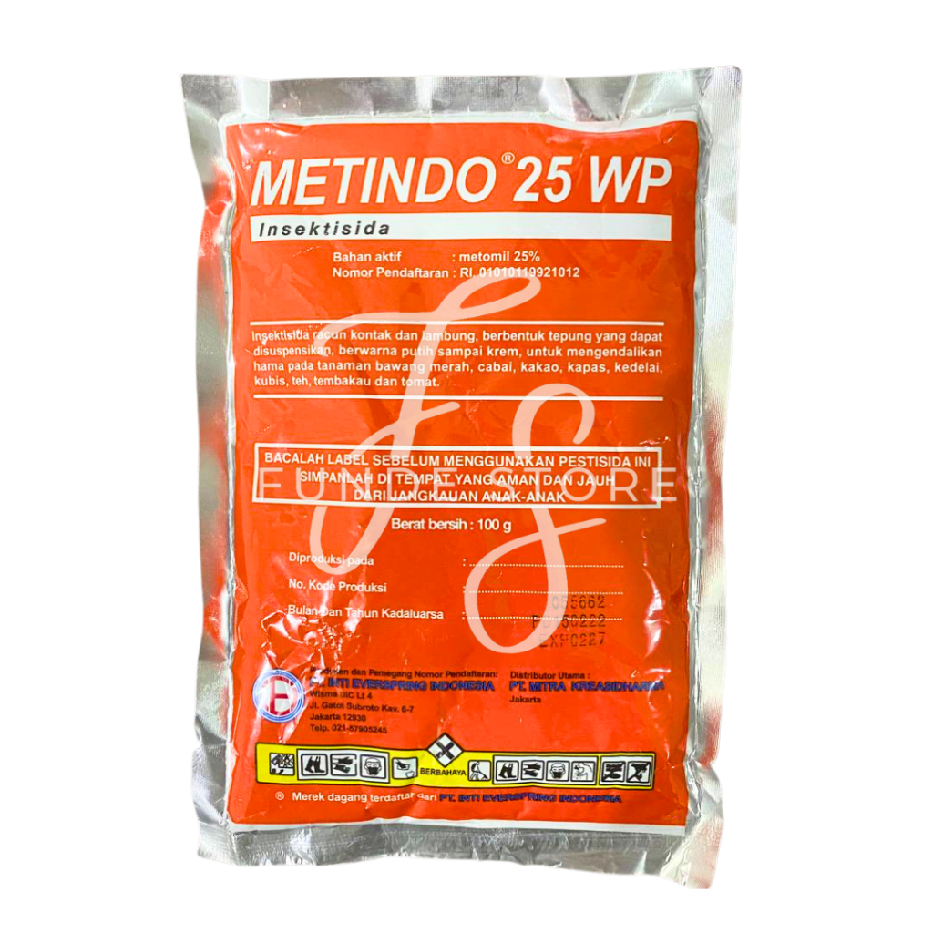 Jual Insektisida METINDO 25 WP 100 Gram Bahan Aktif Metomil | Shopee ...