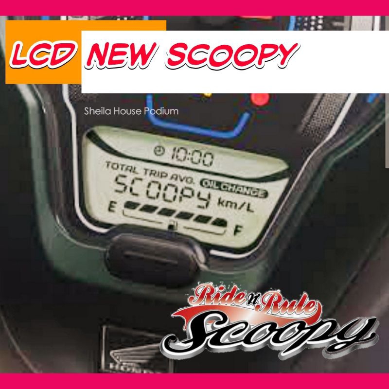 Jual LCD New Scoopy, LCD Speedometer New Honda Scoopy, New & Original ...