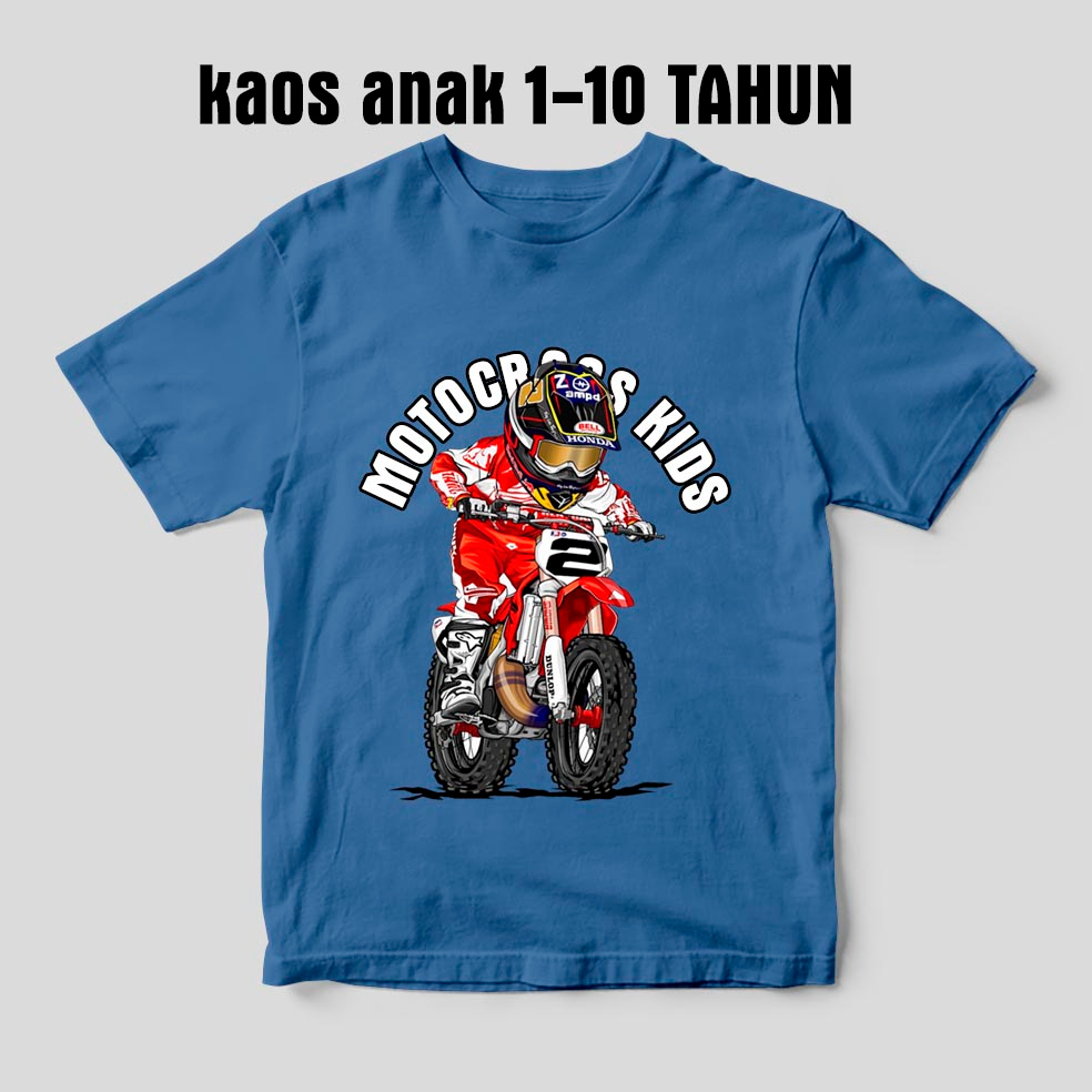 Jual KAOS ANAK MOTOR CROS BAJU ANAK MOTOCROSS USIA 1-10 TH | Shopee ...