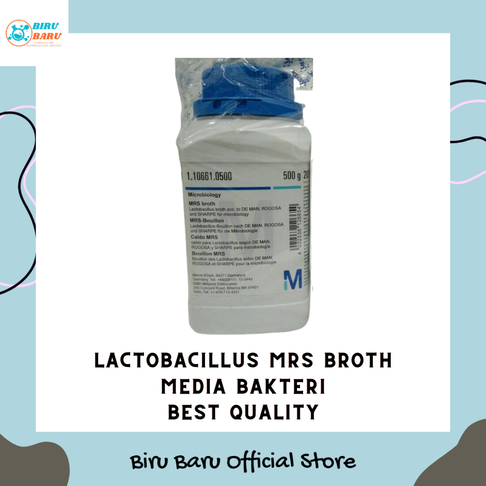 Jual LACTOBACILLUS MRS BROTH MERCK MEDIA BAKTERI MIKROBIOLOGI PER 10 ...