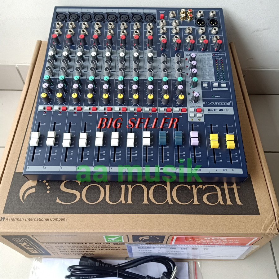 Jual MIXER AUDIO SOUNDCRAFT EFX8 ORIGINAL EFX 8 CHANNEL | Shopee Indonesia