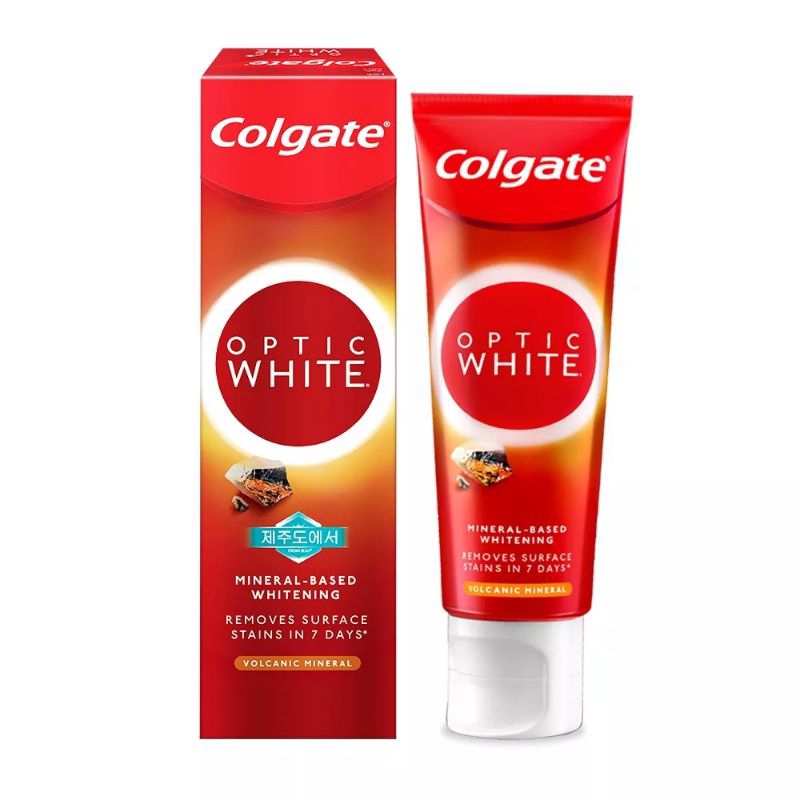 Jual Colgate Optic White Whitening Toothpaste Volcanic Mineral 100g ...