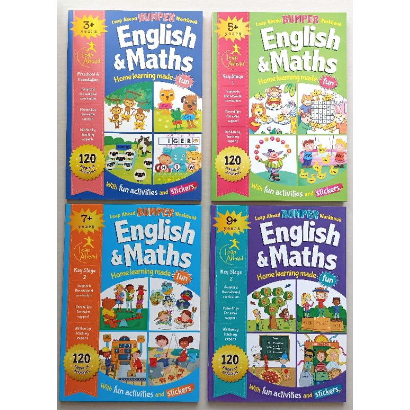 Jual Igloo Books - Leap Ahead Bumper Workbook English & Maths for 3+/5 ...