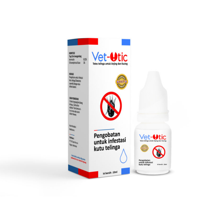 Jual Vet Otic vetotic Vet-Otic Obat Kutu Tetes Telinga 10ml & Ear Mites ...