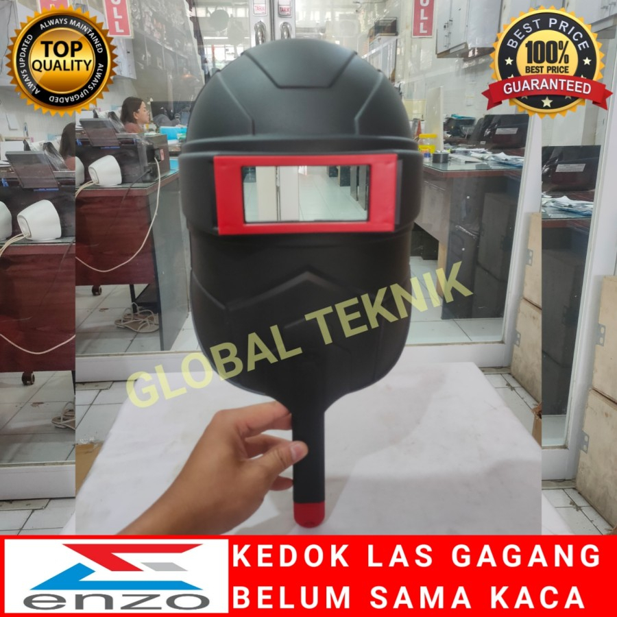 Jual Topeng las pegang / kedok las model pegang / welding face cover ...