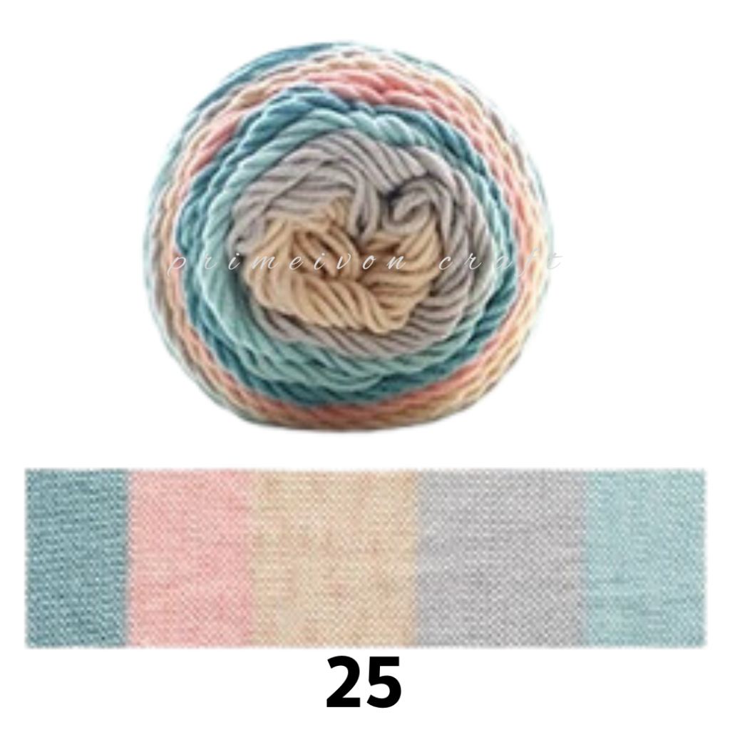 Jual Benang rajut katun rainbow/ rainbow cake yarn RB5 | Shopee Indonesia