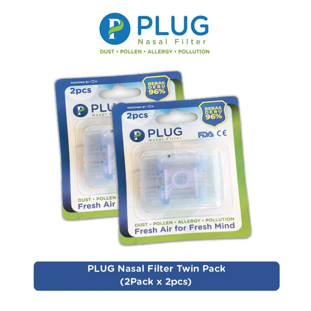 Jual PLUG Nasal Filter Twin Pack (2pcs x 2) | Shopee Indonesia
