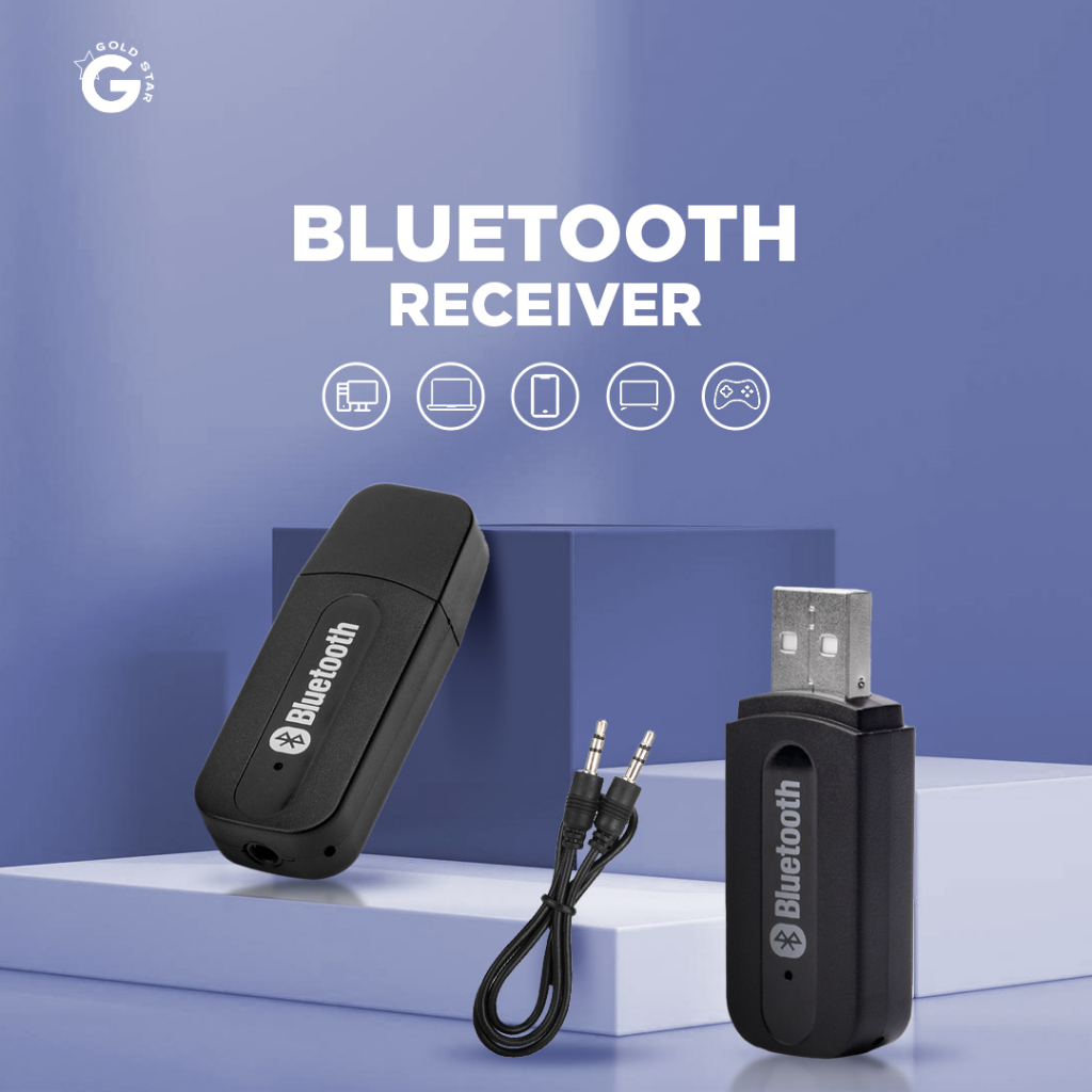 Jual Bluetooth Receiver USB & Cable Audio Jack 3,5mm Speaker Audio ...