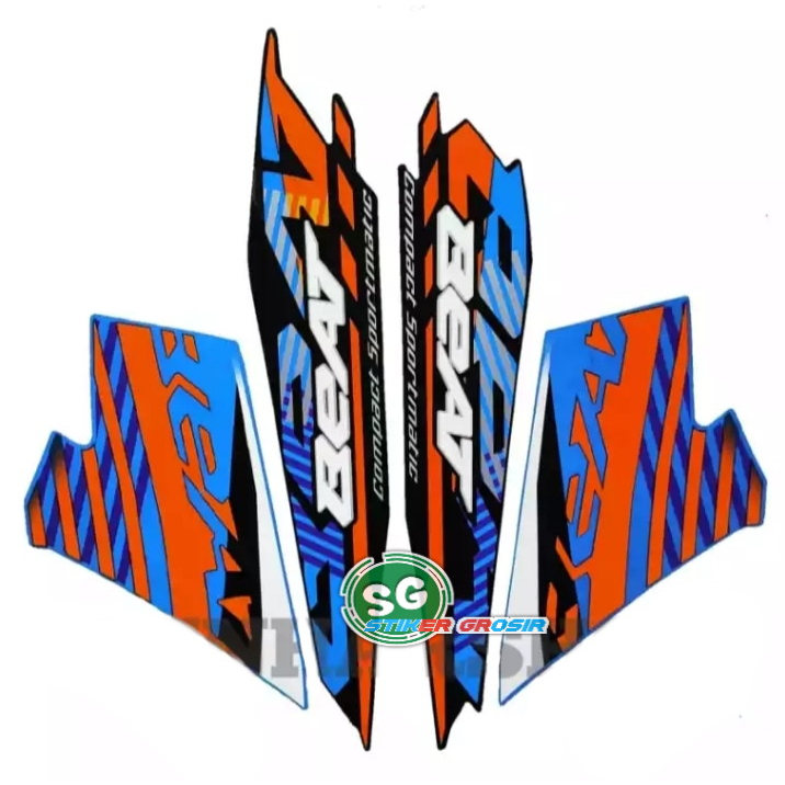 Jual STIKER STRIPING LES LIST BODY MOTOR HONDA BEAT FI ESP CBS 2021 ...