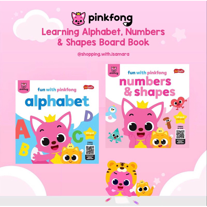 Jual Pinkfong Baby Shark Learning Alphabet, Numbers & Shapes Board Book ...
