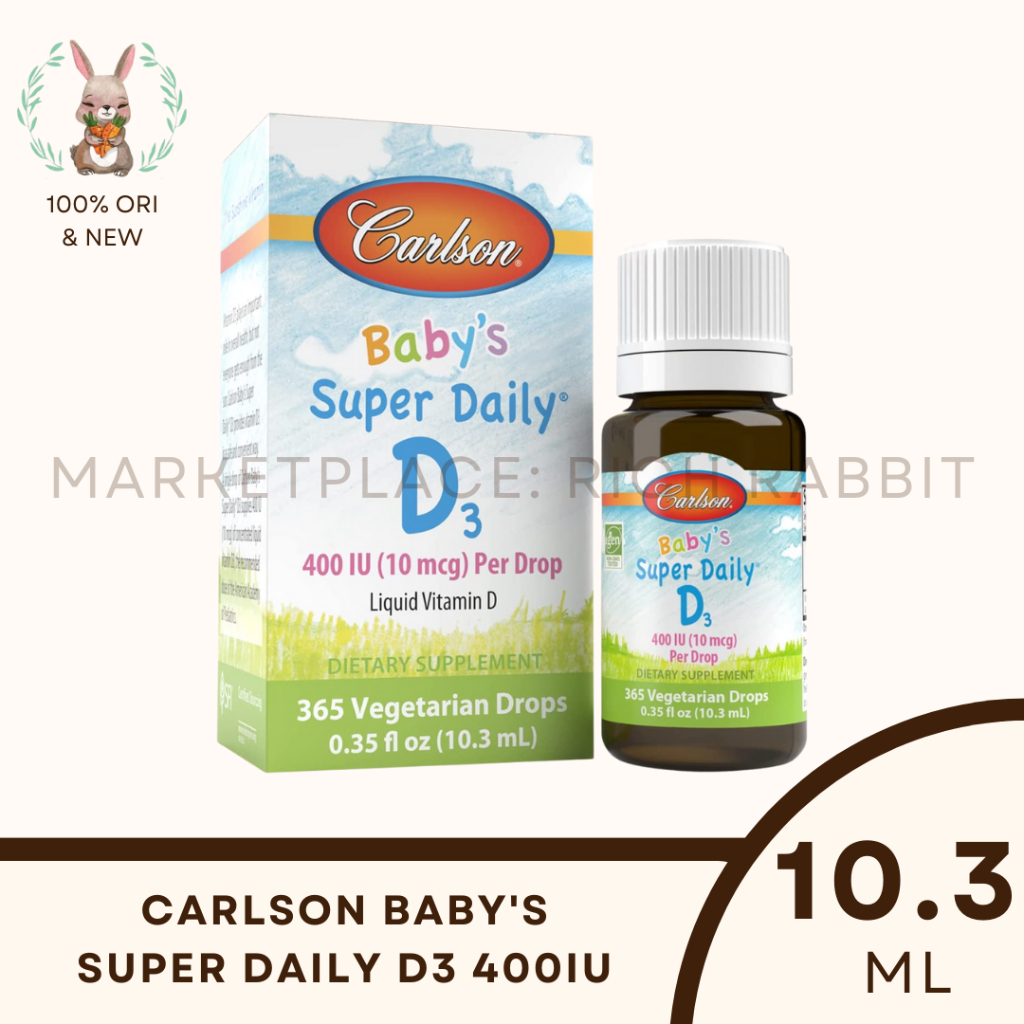 Jual Carlson Baby's Super Daily D3 Drops Cair Imun Booster Tulang Bayi ...