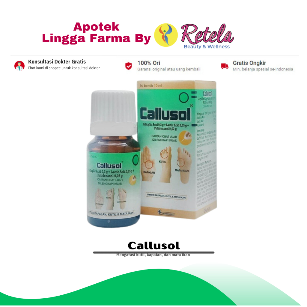 Jual CALLUSOL BOTOL 10ML | Shopee Indonesia