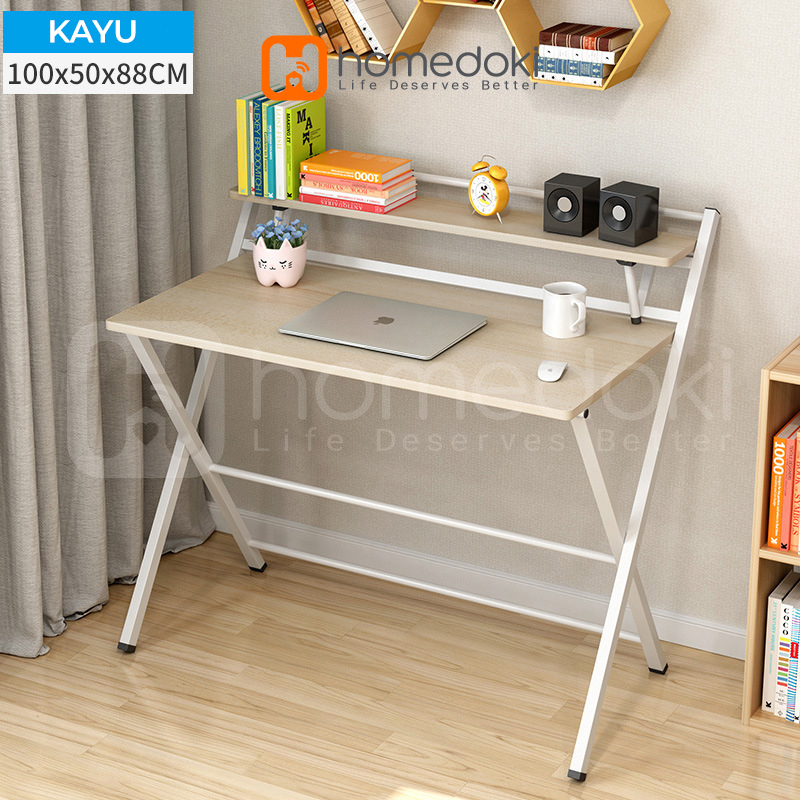 Jual Homedoki Meja Belajar Lipat / Meja Lipat Portable / Meja Kantor / Meja Kerja Minimalis ...