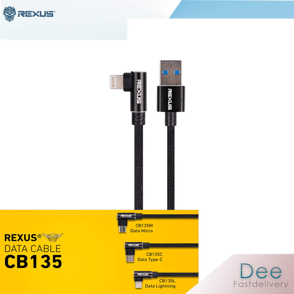 Jual Kabel Data REXUS CB135-M - C - L micro fast charging 1M 2.4A | Shopee Indonesia