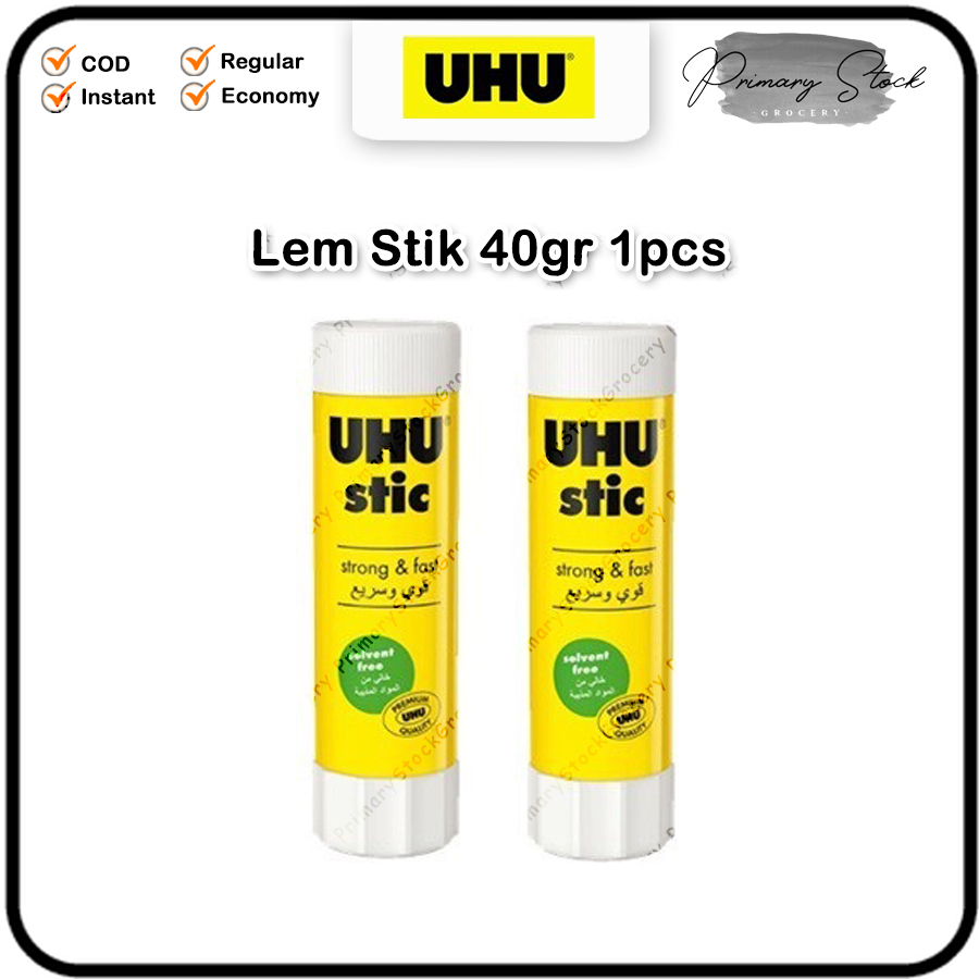 Jual Lem UHU Stick 40 gr Glue Stic Putar Stik Batang Batangan Kertas ...