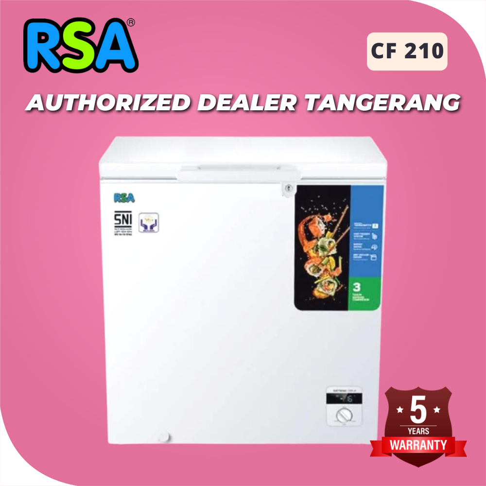 Jual Chest Freezer RSA CF 210 Freezer Box 200 Liter Original | Shopee ...
