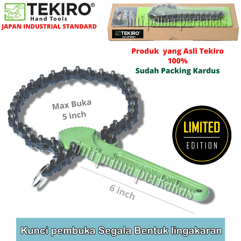 Jual TEKIRO Kunci Pembuka Oli Filter 6 Inch – Alat Pembuka Oli Filter ...