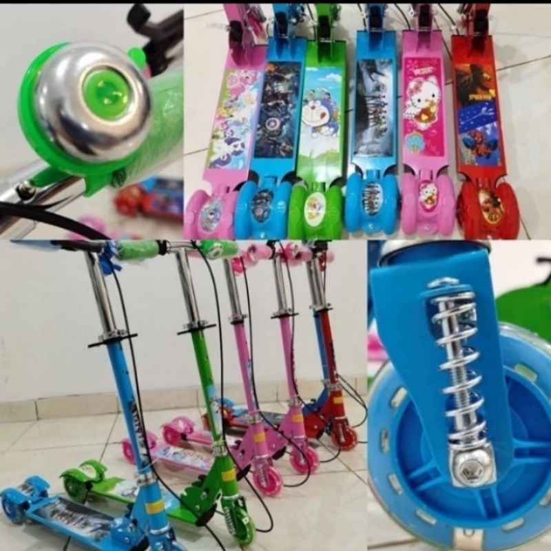 Jual Otoped sekuter besi dengan rem | Shopee Indonesia