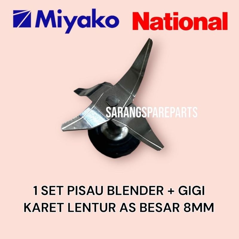 Jual PISAU BLENDER + GIGI KARET LUBANG BESAR 1 SET / PISAU BLENDER GIGI ...