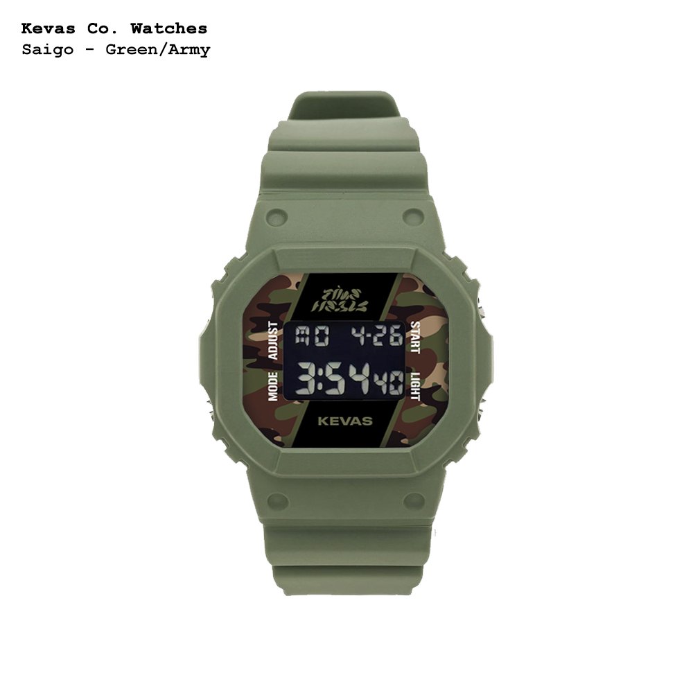 Jual Kevas Saigo Digital Watches - Green/Camo | Shopee Indonesia
