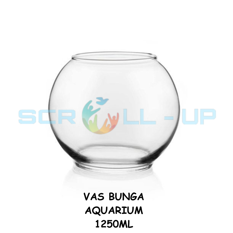 Jual Vas Bunga Kaca bulat / Pot Tanaman Air Hidroponik Hias / tempat ...