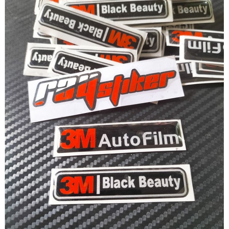 Jual STIKER TIMBUL EMBLEM 3M AUTO FILM 3M BLACK BEAUTY | Shopee Indonesia