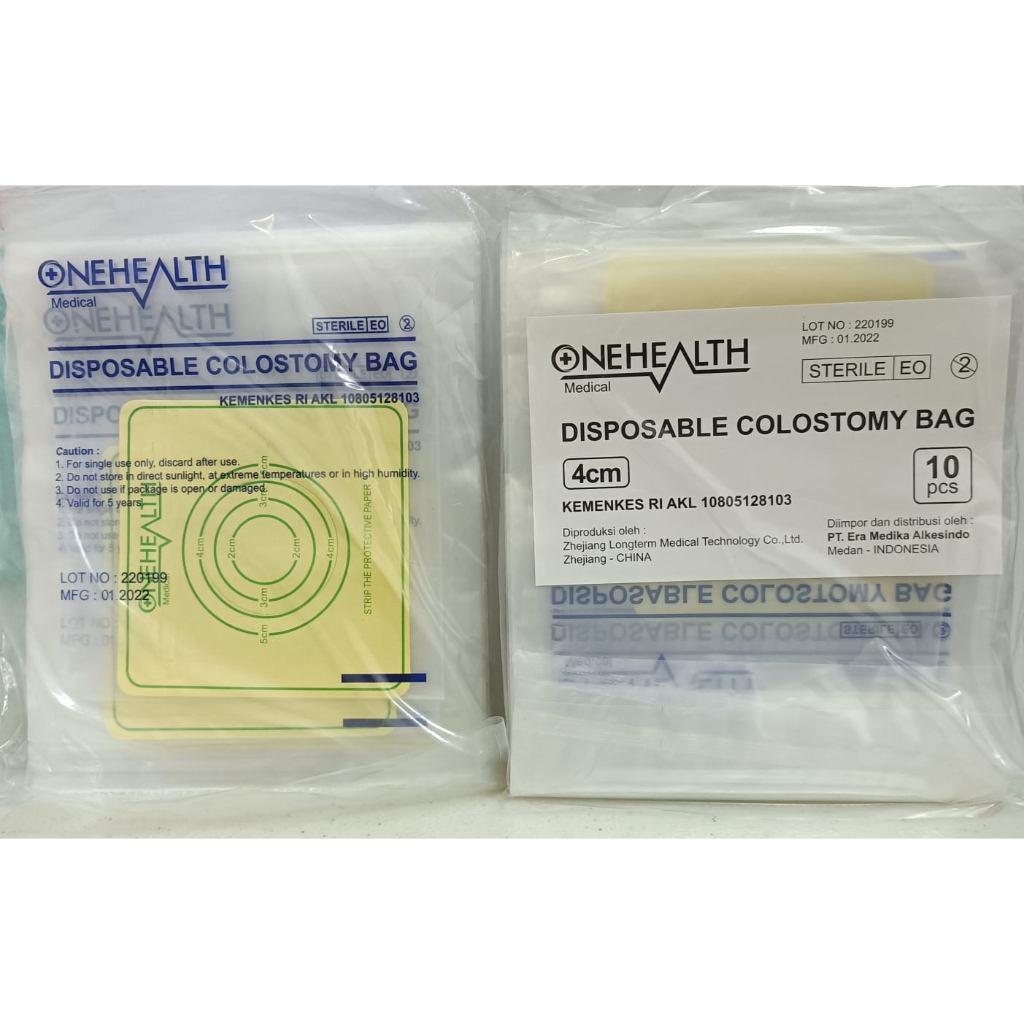 Jual Onehealth Colostomy Bag 3 CM / 4 CM / 5 CM ISI 10 / Kantong ...