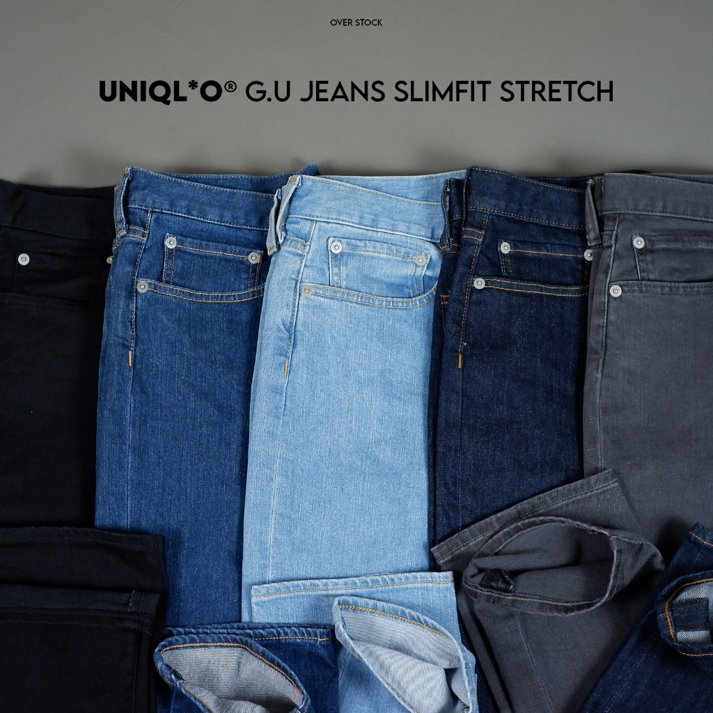 Jual Uniql*o G.U Jeans Slimfit Stretch | Shopee Indonesia
